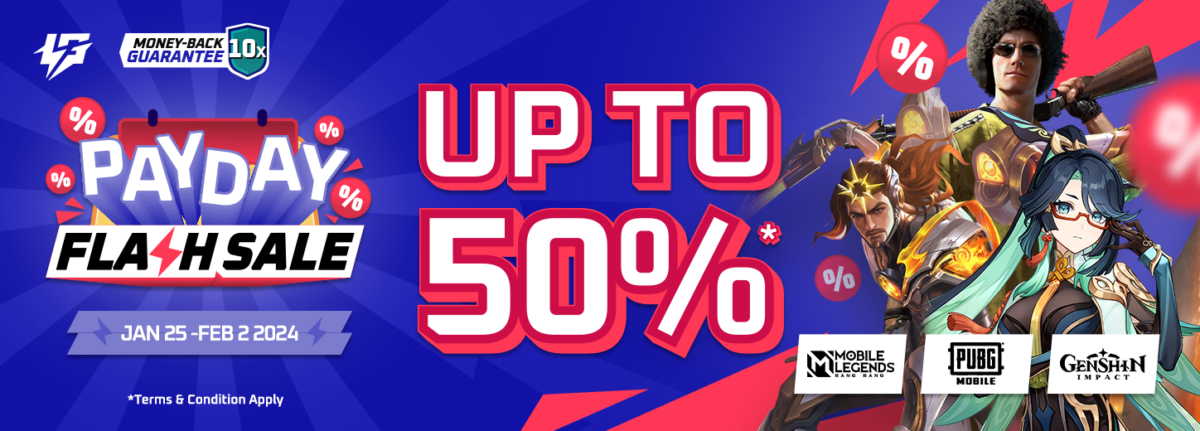 Flash sale up to 50% in Lapakgaming! - Lapakgaming Blog Malaysia