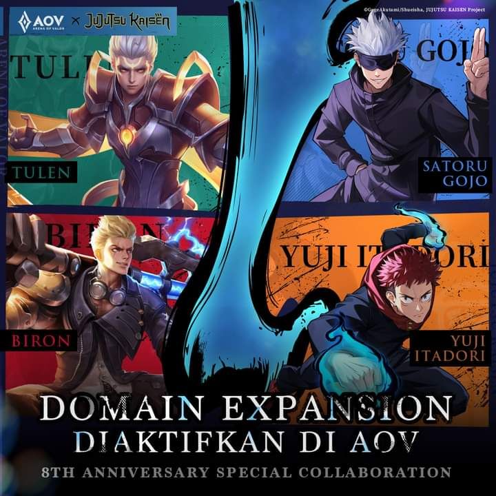 AoV x Jujutsu Kaisen Collaboration: Release Date & Other Leaks