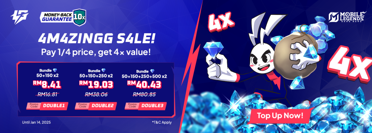 Double Diamond Mobile Legends: Get 2x Diamonds New Year's Gift