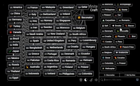 Infinite Craft: How to Make Every Continent & Country