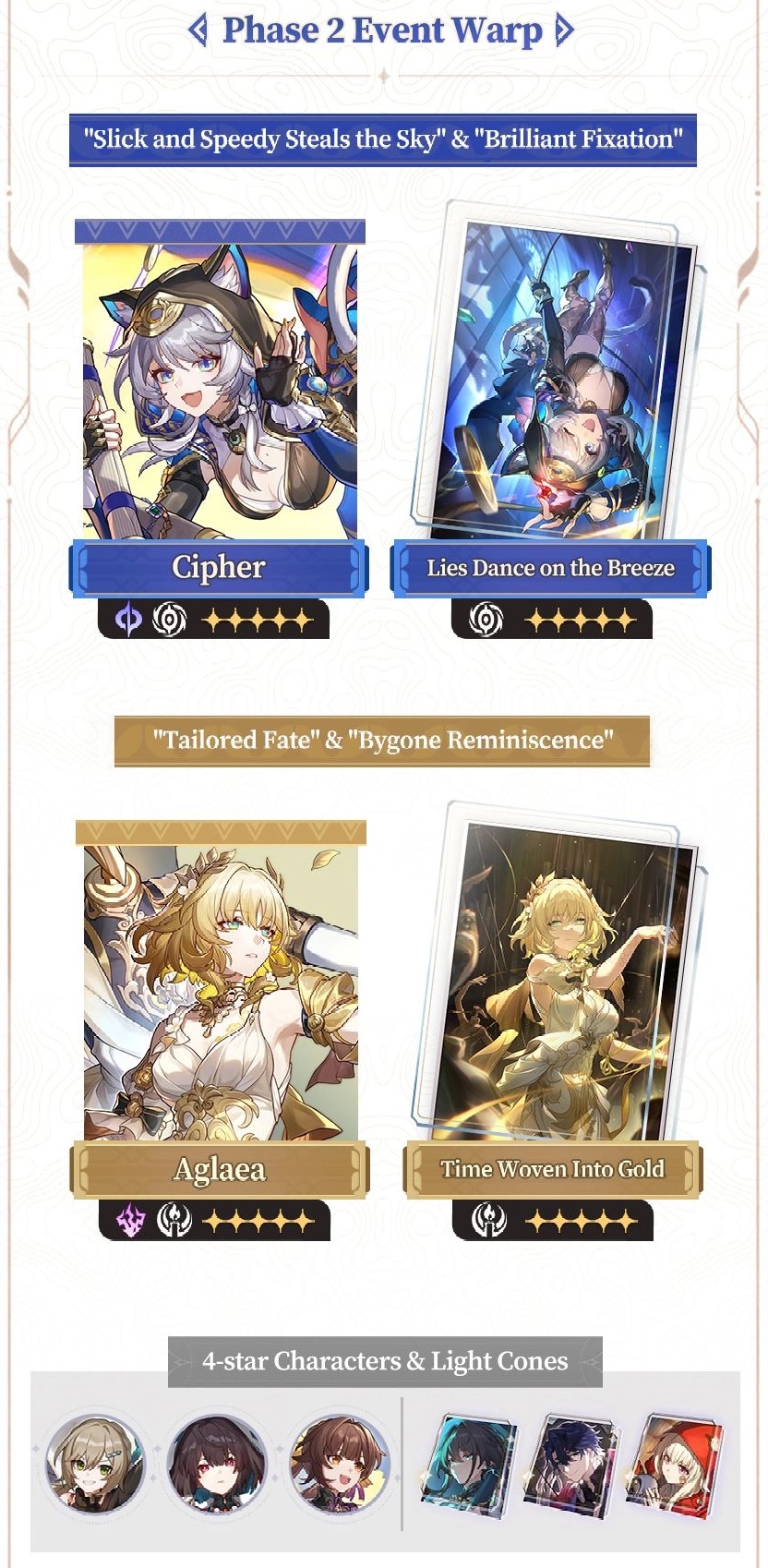 Cipher Honkai Star Rail: Banner Date & Abilities