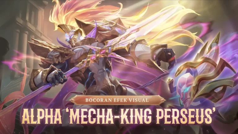 Skin Alpha Collector Mecha-King Perseus MLBB Mei 2024, Keren!