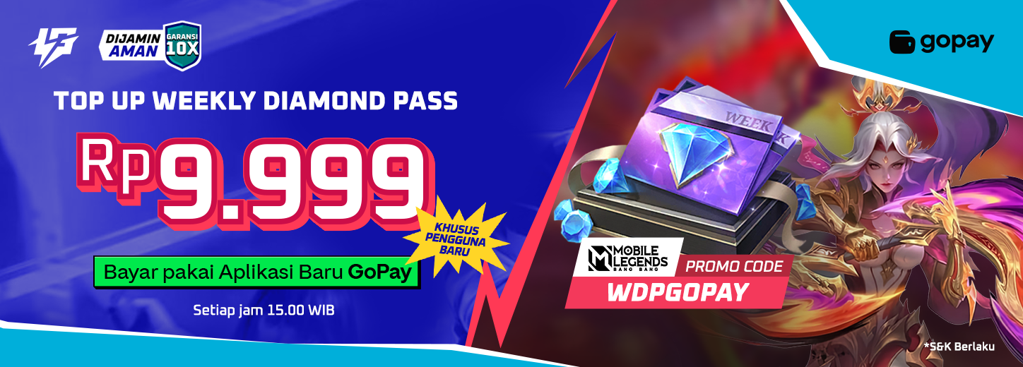 Weekly Diamond Pass Mobile Legends cuma Rp9,999 pakai Gopay! - Blog Lapakgaming