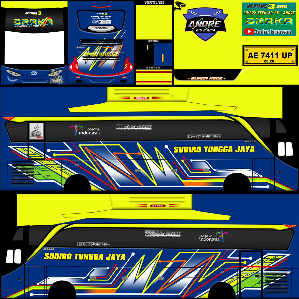 20 Livery BUSSID STJ Draka, Bikin Busmu Makin Keren! - Blog Lapakgaming