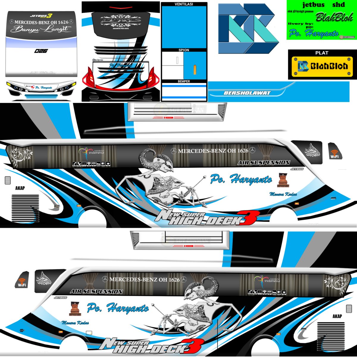 30+ Livery BUSSID PO Haryanto Terbaru 2024, Buruan Download! - Blog ...