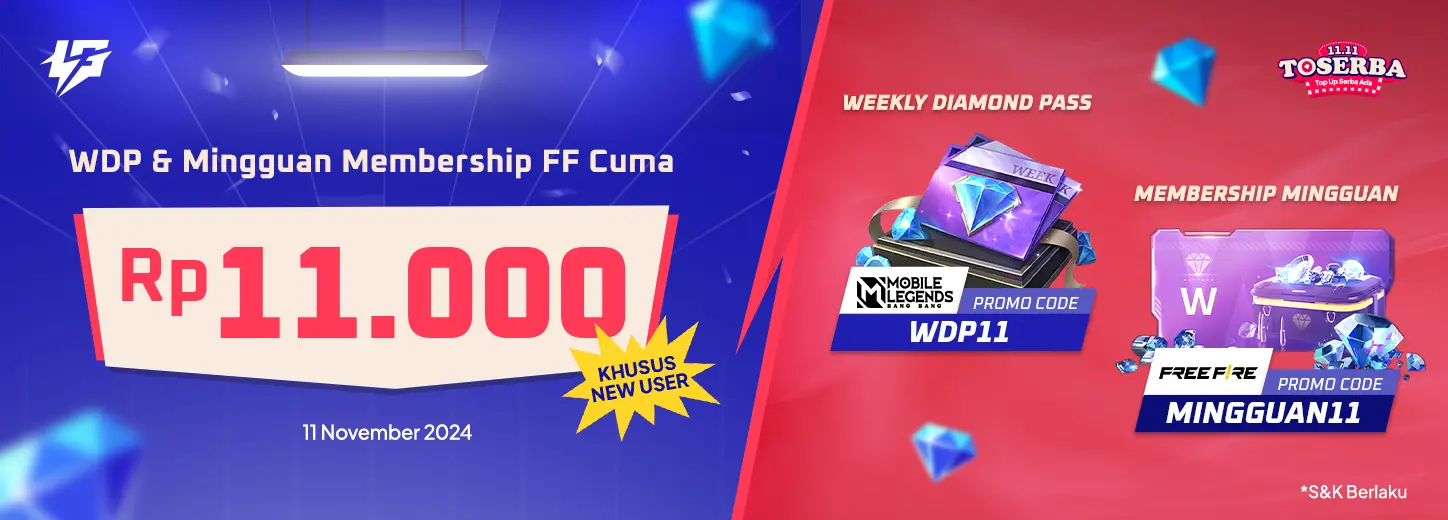 Weekly Diamond Pass MLBB dan Mingguan Membership FF cuma 11ribuan ...
