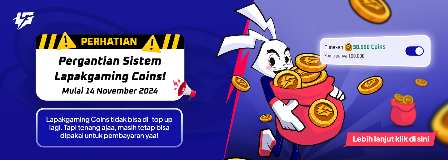 Perhatian! Info Pergantian Sistem Lapakgaming Coins – Mulai 14 November 2024! - Blog Lapakgaming