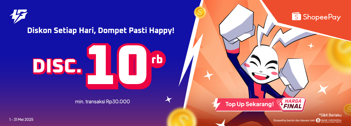 Hemat 10rb untuk top-up dengan ShopeePay selama Mei 2025! - Blog ...