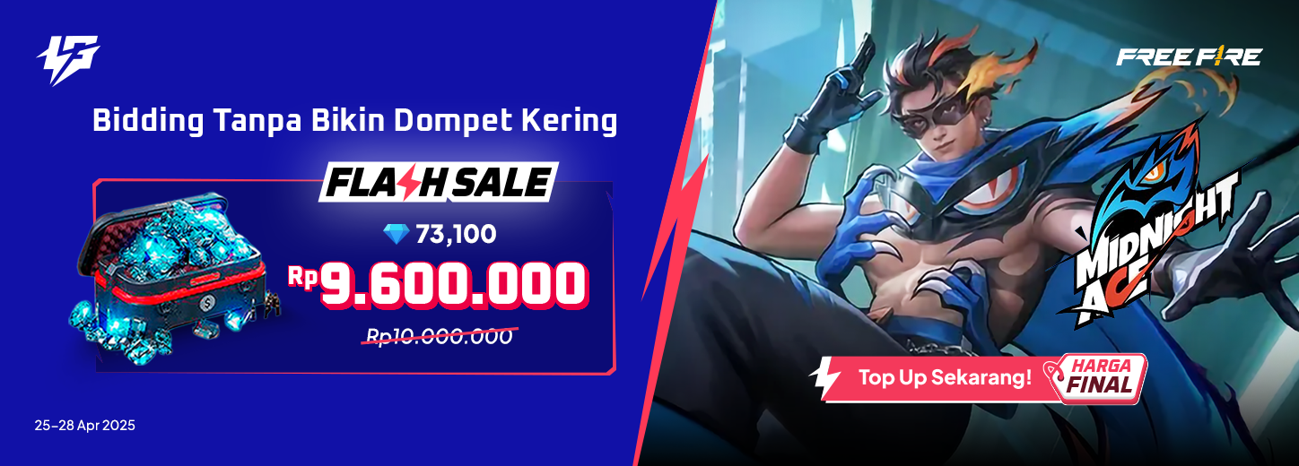 Free Fire Bundle Midnight ACE: Bidding Sekarang, Diskon Langsung! - Blog Lapakgaming