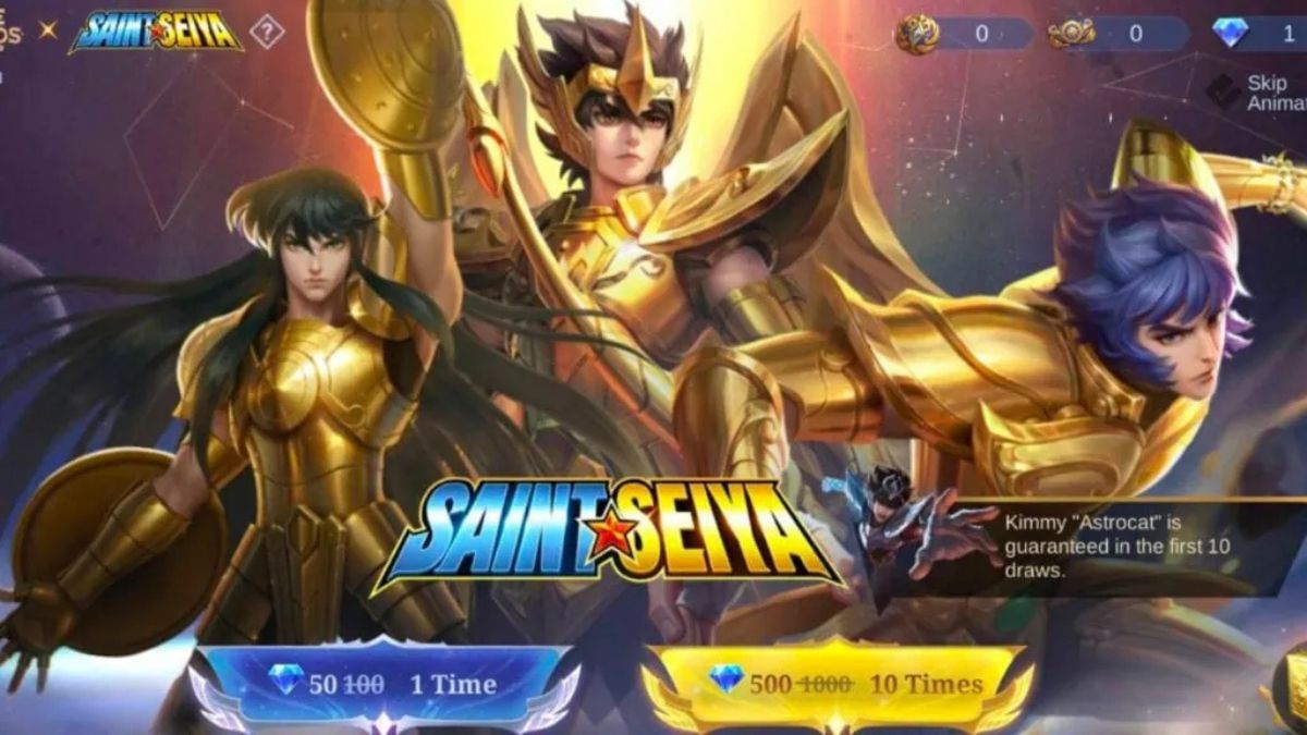 MLBB x Saint Seiya Phase 1 Rerun 2025, Detail Event, Skin, dan Harganya ...