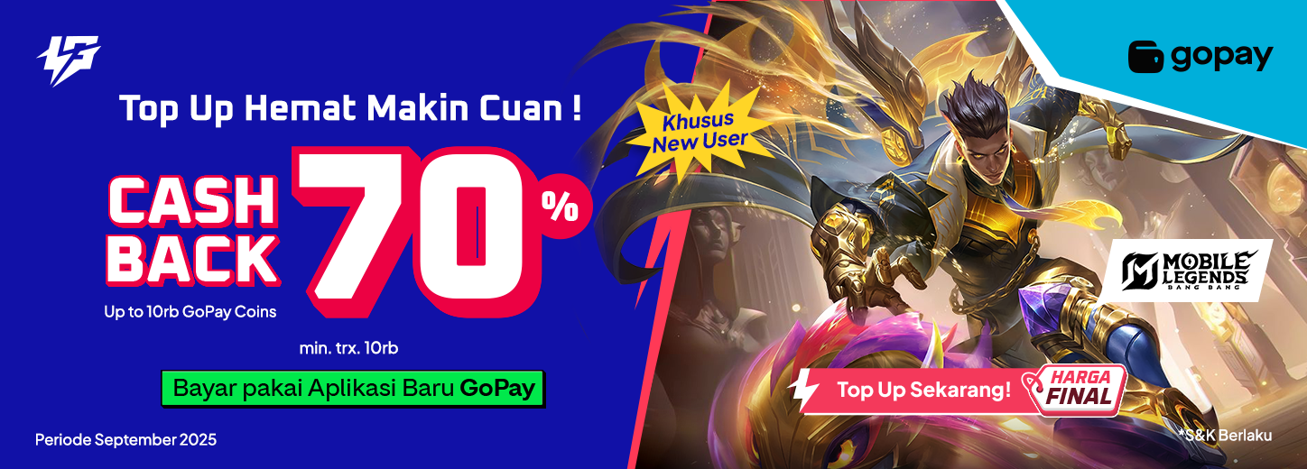Nikmati Cashback Top Up 70% sepanjang September 2025 pakai GoPay App ...